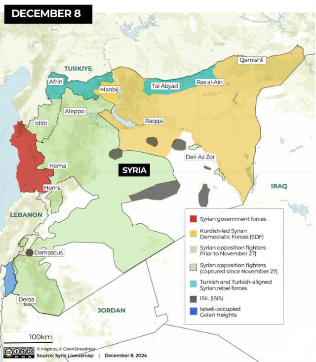 Syrian Civil War Map April 2024