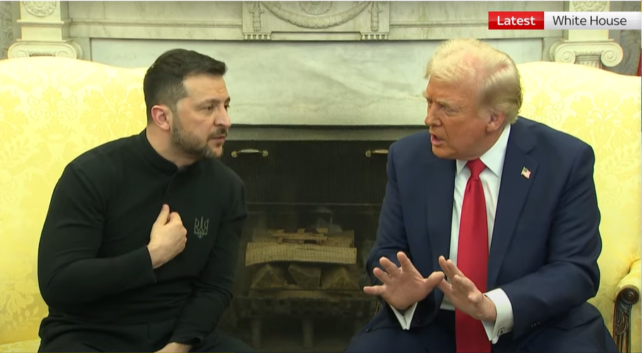 Trump Zelensky : Ukrainian President leaves White House early after ...
